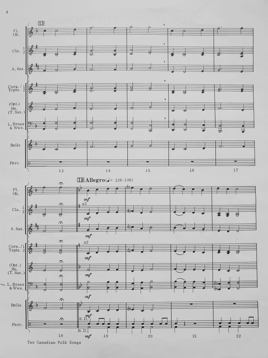 Two Canadian Folk Songs Anne McGinty – ABA Library